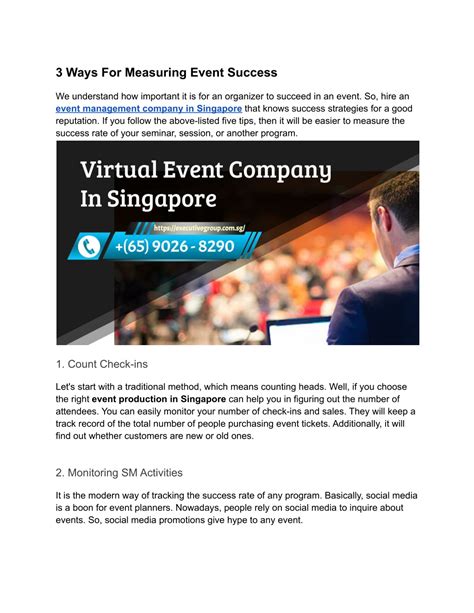 Ppt 3 Ways For Measuring Event Success Powerpoint Presentation Free