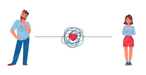 Premium Vector Relationship Problem Couple Conflict Concept
