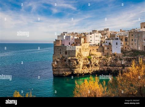 Polignano A Mare Is A Picturesque Coastal Town In Italy Known For Its