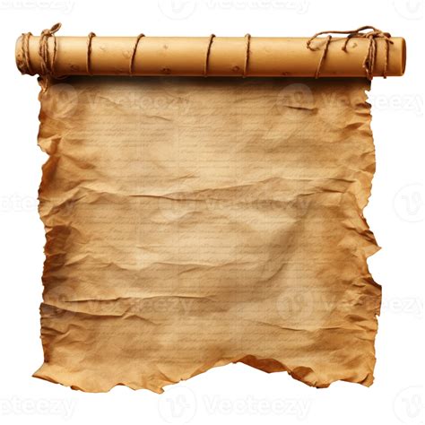 Vecchio Carta Rotolo Antico Papiro Generativo Ai 33135518 Png