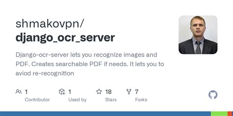 Github Shmakovpndjangoocrserver Django Ocr Server Lets You Recognize Images And Pdf