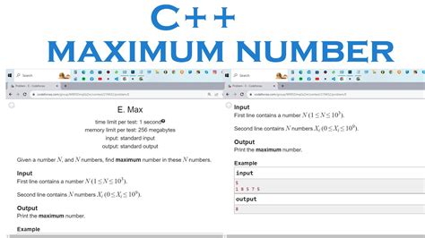 how to find maximum number or largest number using c youtube