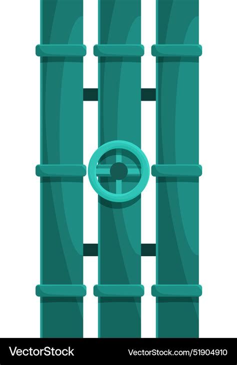 Pipeline System Controlling Natural Gas Flow Vector Image