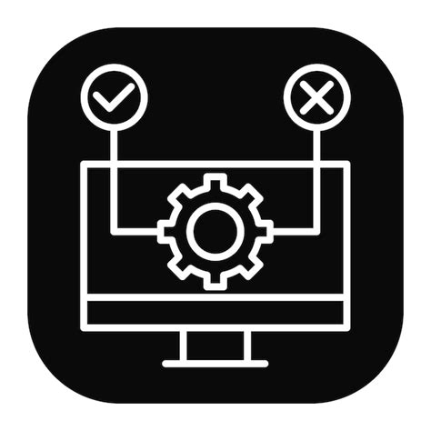 Premium Vector System Testing Icon