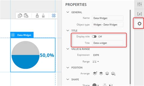 Adding A Title To Data Widget