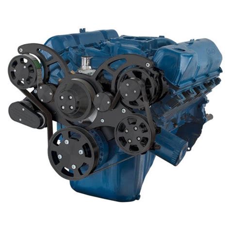 Cvf B 351c Wraptor Ac Black Serpentine System For 351c 351m And 400 Ac Engine Master