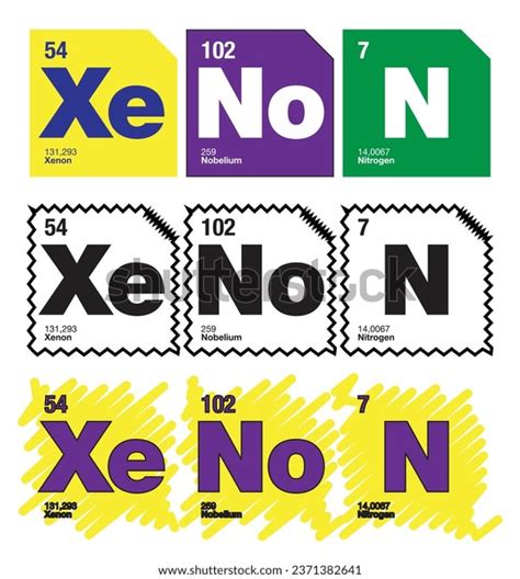 Xenon Periodic Table Elements Humor Fabric Stock Vector Royalty Free 2371382641 Shutterstock