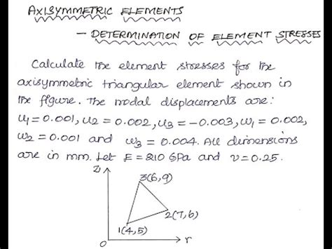 Analysis On Axisymmetric Elements Problem 2 YouTube