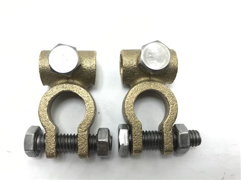 Battery Terminal Clamp Brass Heavy Duty Set Of 2 Lazada Ph