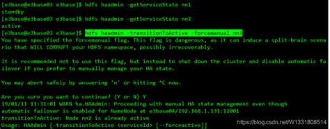 Hadoop Ha——hdfs Haadmin 详解warn Hahaadmin Proceeding With Manual Ha