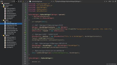 Qt的停靠窗口 Qdockwidget Csdn博客