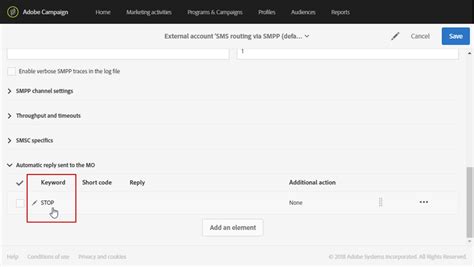 Managing Incoming Sms Adobe Campaign