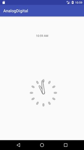 Android Analog Clock And Android Digital Clock Example