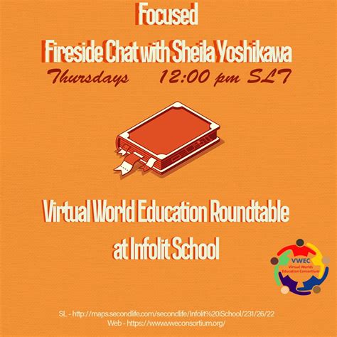 virtual worlds education consortium on linkedin today 10 00 am slt
