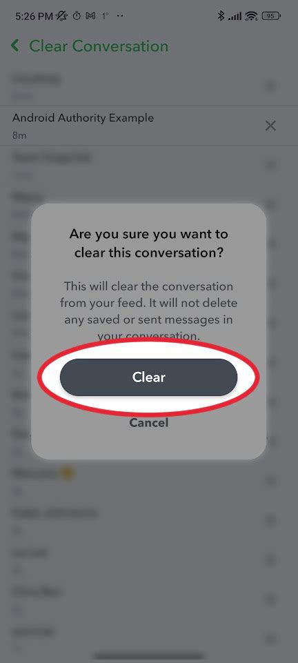 How To Delete A Snapchat Message Or Conversation Android Authority