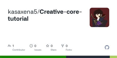 Github Kasaxena5creative Core Tutorial