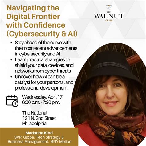 The Walnut Club On Linkedin Digitalfrontier Cybersecurity Ai Phillyevents Technology