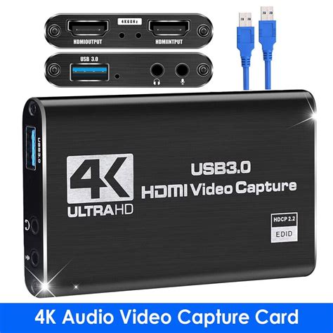 Seneo K HDMI Capture Card USB P Fps Gaming Live Video Capture Black Walmart