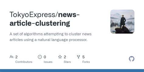 Github Tokyoexpressnews Article Clustering A Set Of Algorithms