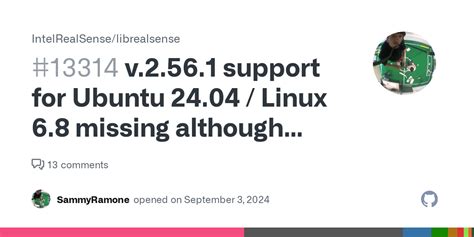 V2561 Support For Ubuntu 2404 Linux 68 Missing Although Promised · Issue 13314