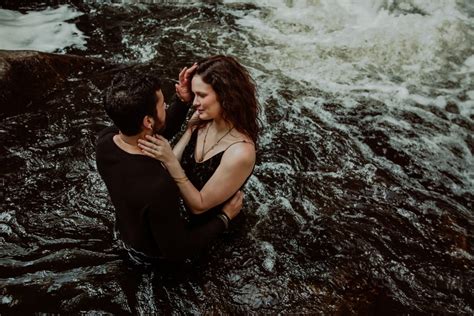 Romantic Forest Engagement Shoot Popsugar Love And Sex