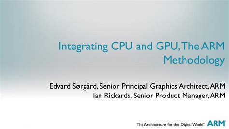 PDF Integrating CPU And GPU The ARM Methodology DOKUMEN TIPS