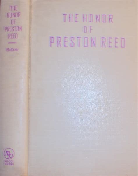 The Honor Of Preston Reed Louise Harrison Mccraw Books