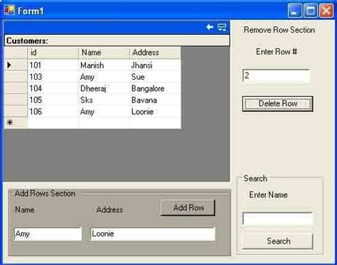 ADO NET DataTableOperation In VB NET
