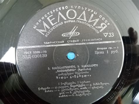 ნაცარქექია ზღაპარი Vinyl Ge მუსიკალური ვინილები ფირფიტები