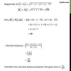 example 11 chapter 11 class 12 find shortest distance