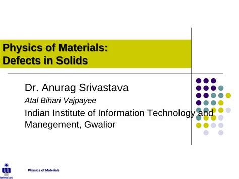 Pdf Physics Of Materials Defects In Profanurag