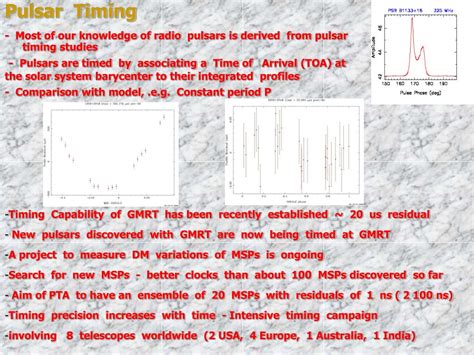 PPT Pulsar Search And Timing PowerPoint Presentation Free Download ID