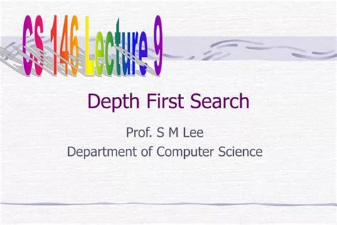 PPT Depth First Search PowerPoint Presentation Free Download ID 1769852