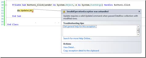 Adonet Insert Update And Delete Using The Sqlcommandbuilder Ged