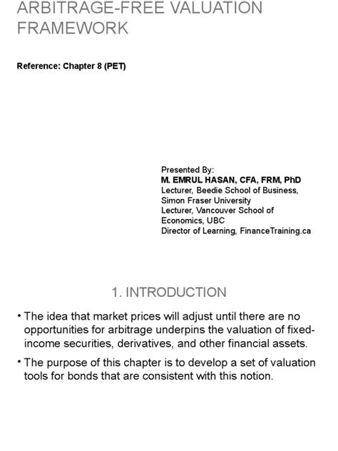 Fixed Income Arbitrage Free Valuation Framework Binomial Tree Pdf Arbitrage Bonds Finance