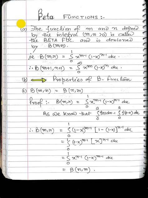 Beta Function Pdf