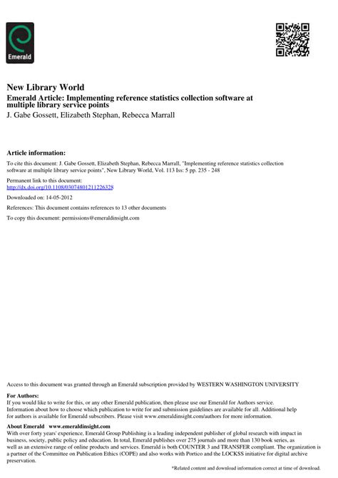 Pdf Implementing Reference Statistics Collection Software At Multiple Library Service Points