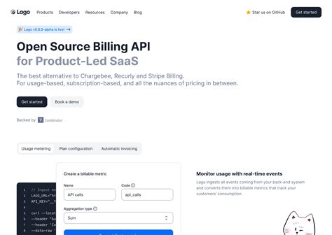 Lago Open Source Billing Api For Product Led Saas Betalist