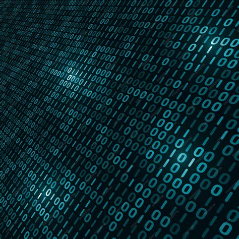 Premium Vector Binary Computer Code Background