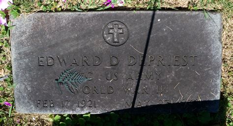 Edward Daniel Depriest 1921 1978 Find A Grave Memorial