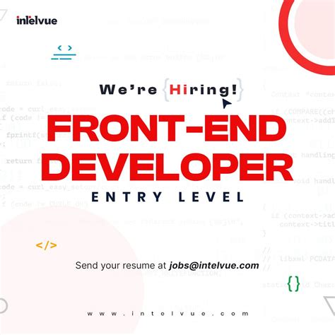 Intelvue On Linkedin Hiringalert Developer Frontend Hiringnow 24