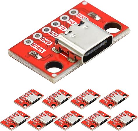 Umlife 10pcs Usb Type C Breakout Board Serial Basic