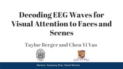 Pdf Visual Attention To Faces And Decoding Eeg Waves For Scenes