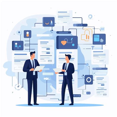 Efficient Business Partners Database Administration Management Concept Premium Ai Generated Vector