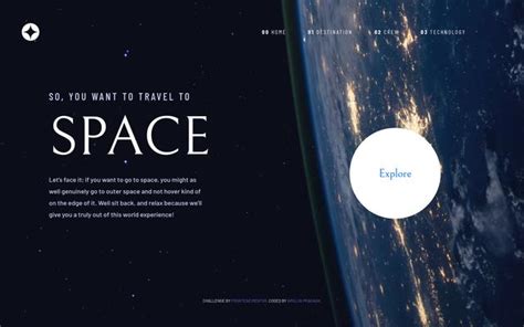 Frontend Mentor Space Tourism Multi Page Website Using Bootstrap And Js