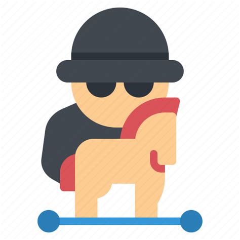 Trojan Hacker Cyber Attack Hacking Incognito Icon Download On