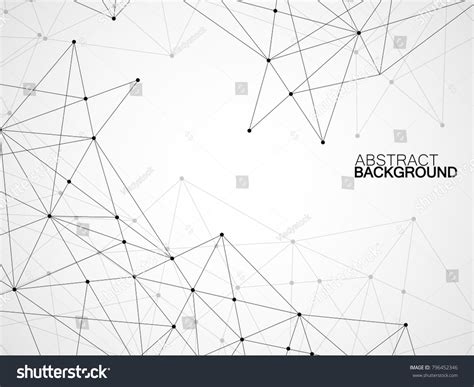 Abstract Geometric Background Connecting Dots Lines 库存矢量图（免版税）796452346