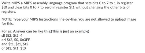 solved write mips a mips assembly language program that sets