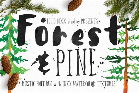 Forest Pine Free Hand Drawn Font Download On Behance