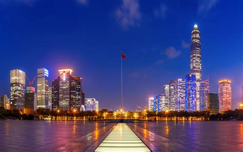 China Shenzhen Ping An Building Night View Preview | 10wallpaper.com